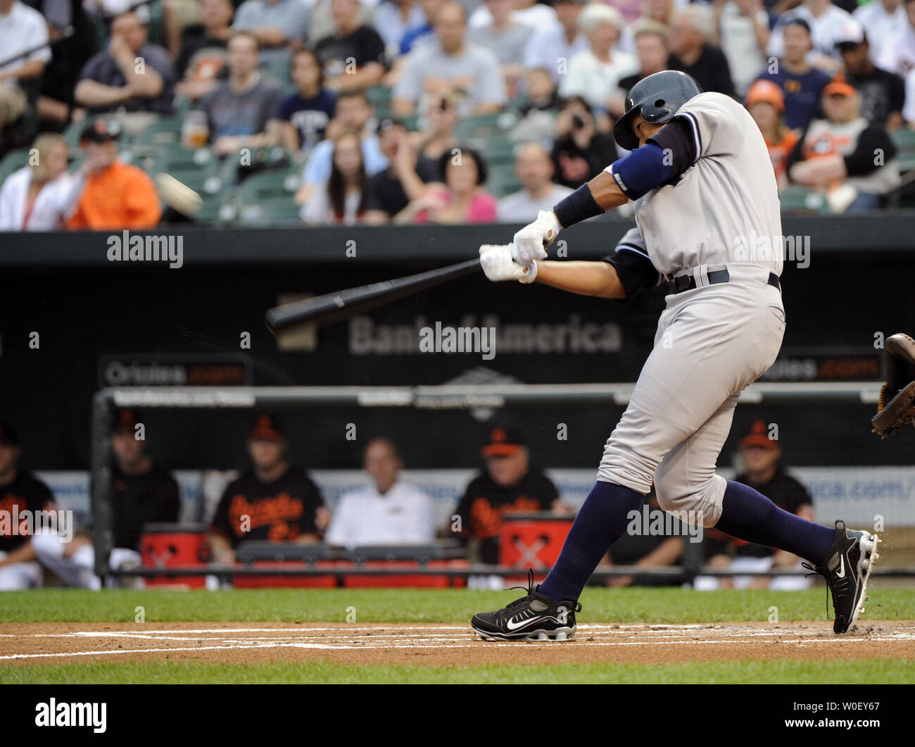 New York Yankees Alex Rodriguez hits a home run, bringing in teammates ...