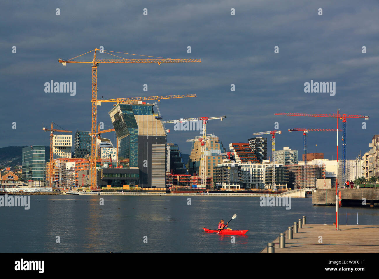 Norway, Oslo, Barcode project Stock Photo - Alamy