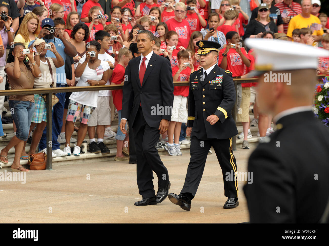 U.S. President Barack Obama arrives to lay a wreath at the Tomb of the ...
