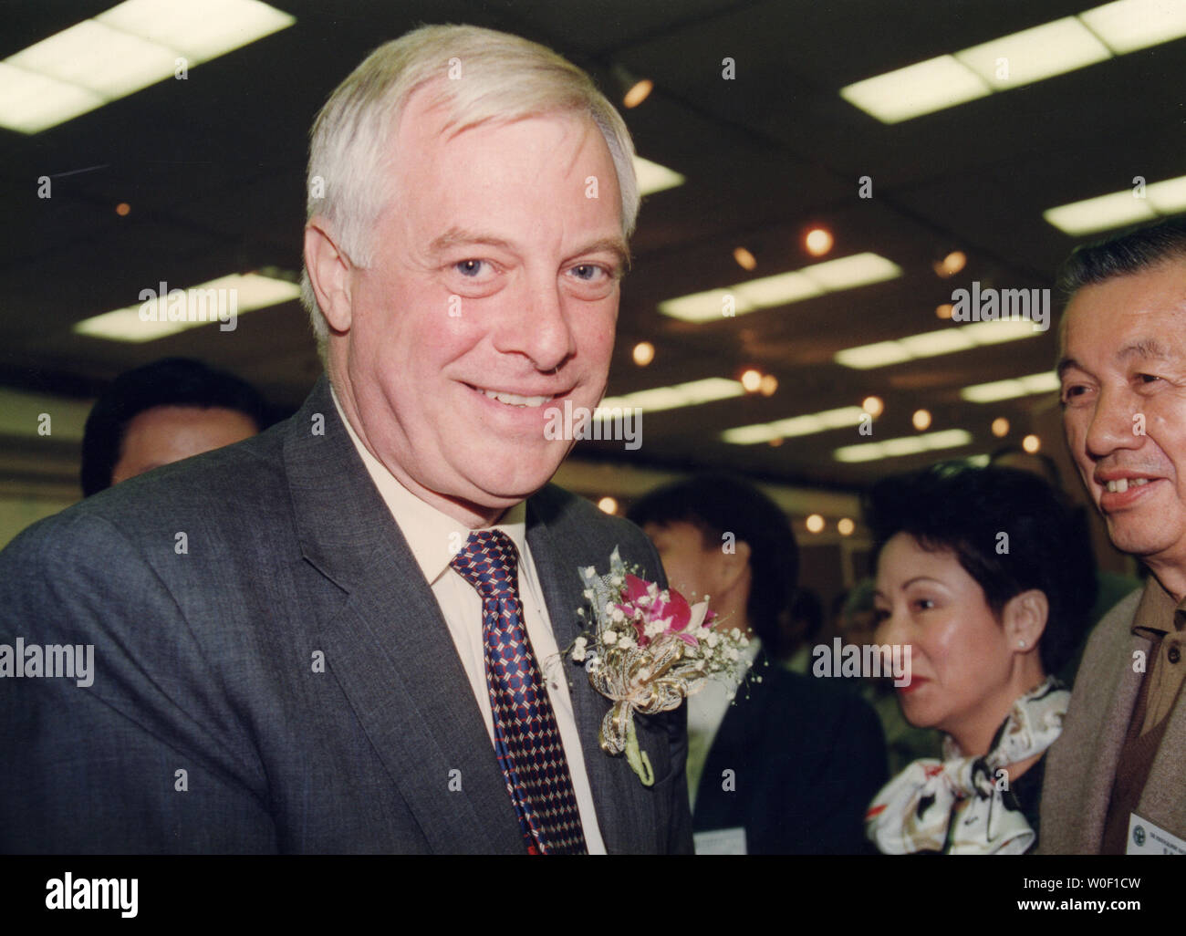 Hong Kong -Circa 1996: Christopher Francis Patten as a guest in the ...