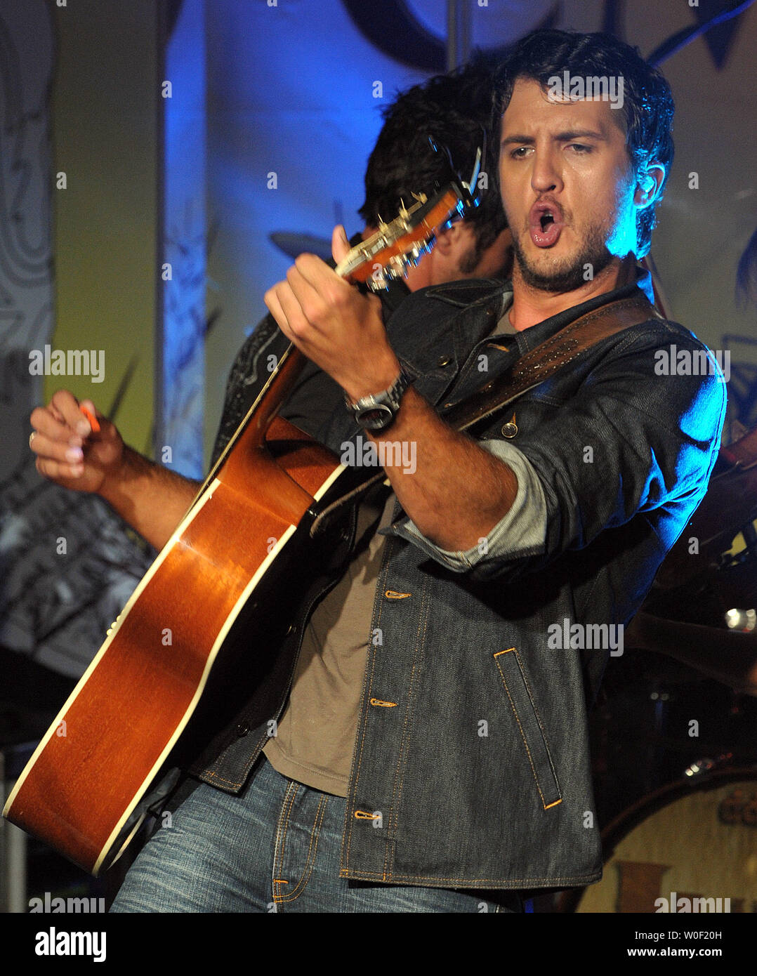 Luke Bryan performs during a concert on the eve of the Country Music ...