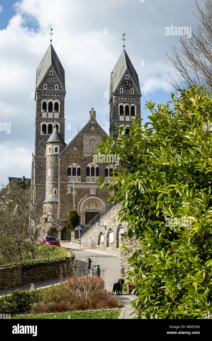 Historical church of Clervaux, Luxembourg Stock Photo - Alamy