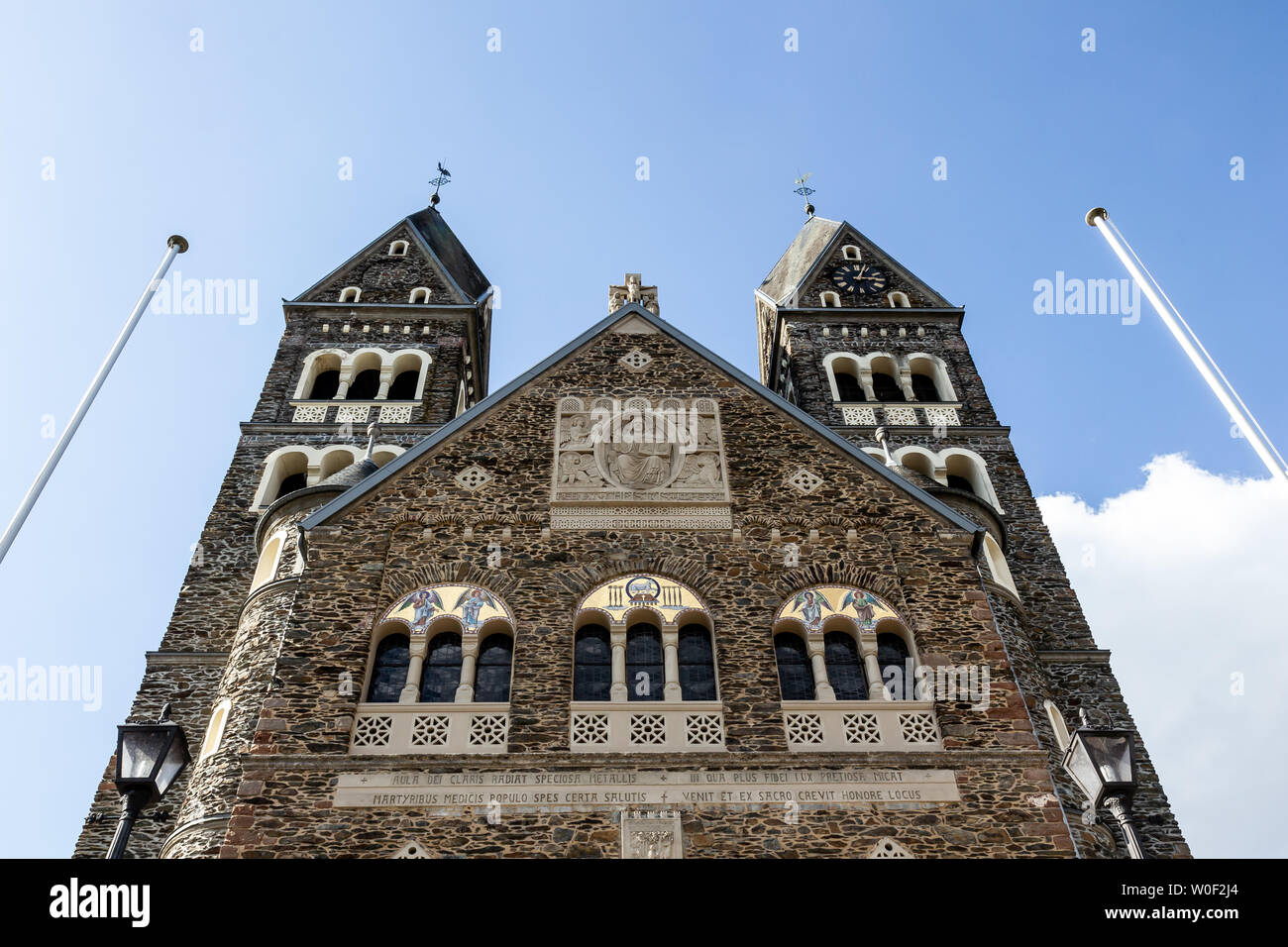 Historical church of Clervaux, Luxembourg Stock Photo - Alamy