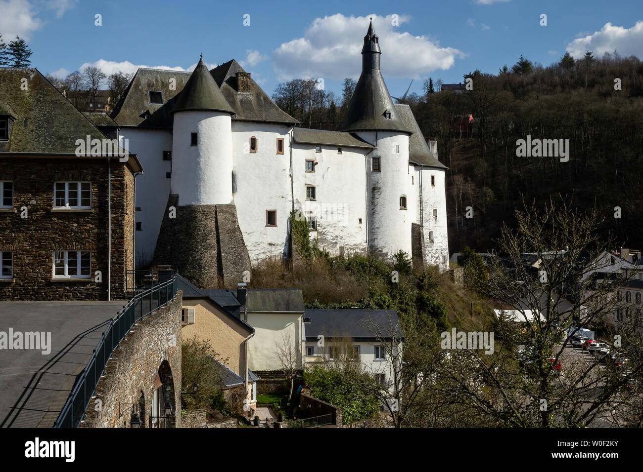 Medieval castle in Clervaux, Luxembourg Stock Photo - Alamy