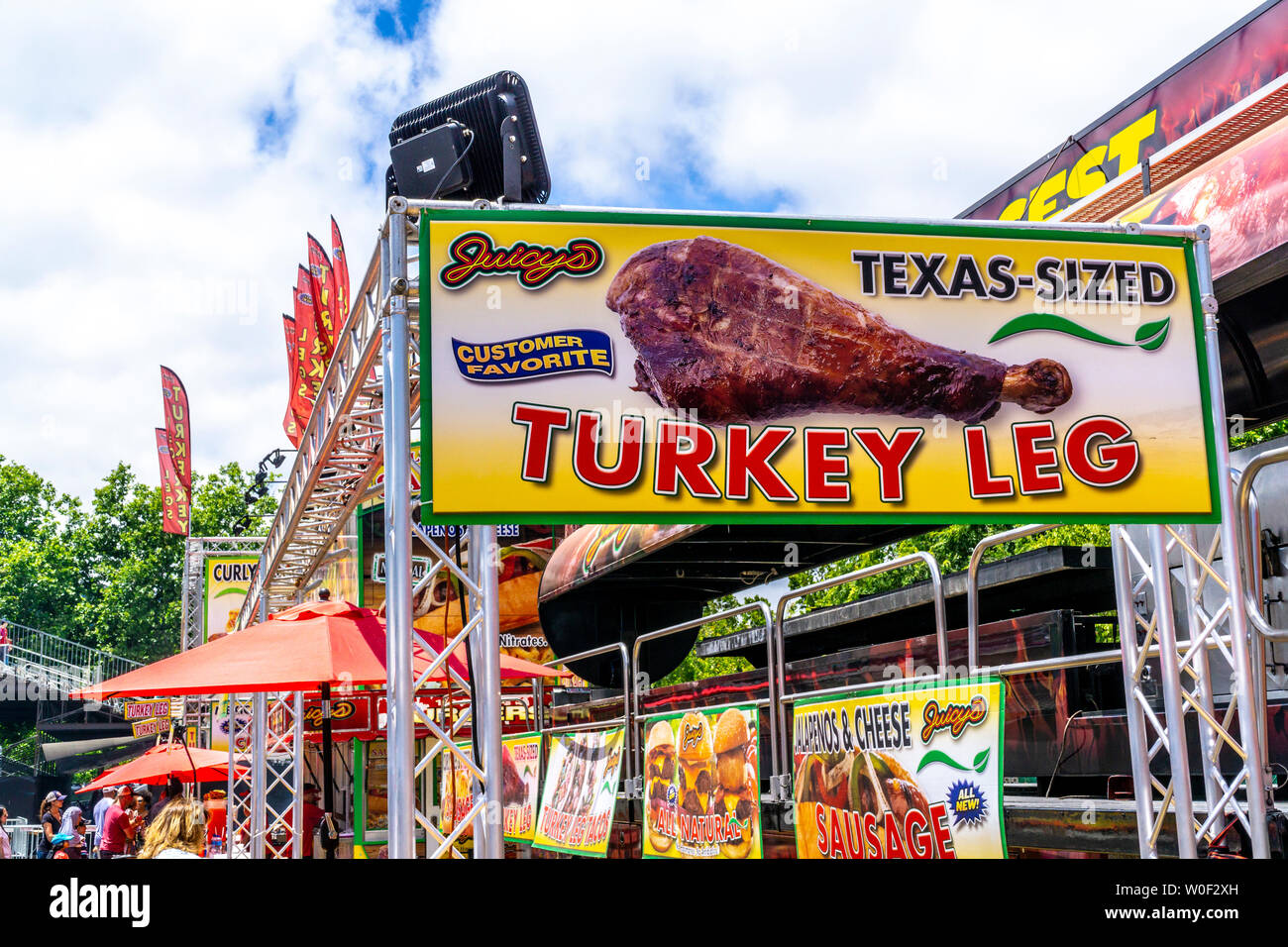 Food Stand at the Alameda County Fair in Pleasanton California Stock ...