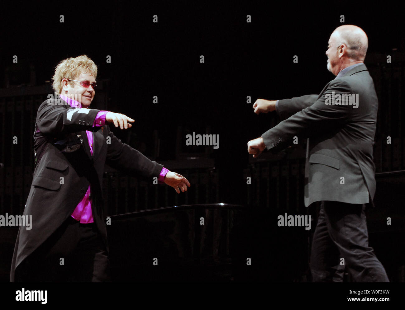 Elton John and Billy Joel arrive to perform at Nationals Park in ...