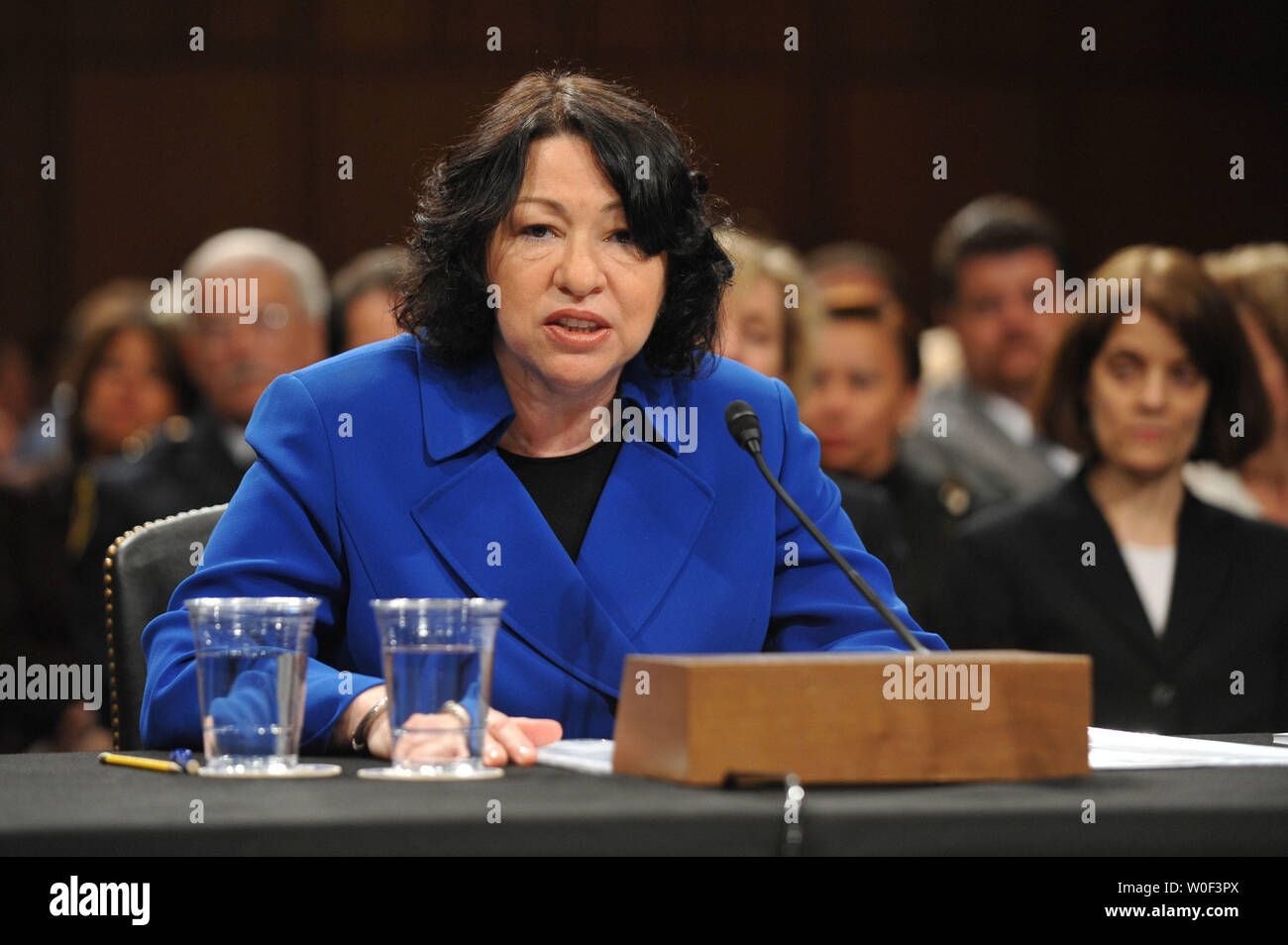 Supreme Court nominee Sonia Sotomayor delivers her opening statement ...