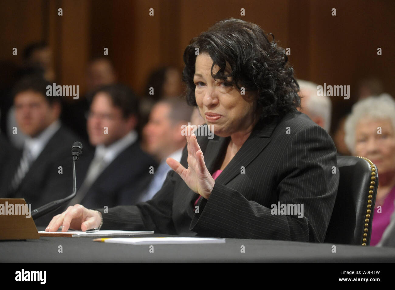 Supreme Court nominee Sonia Sotomayor appears before the Senate ...