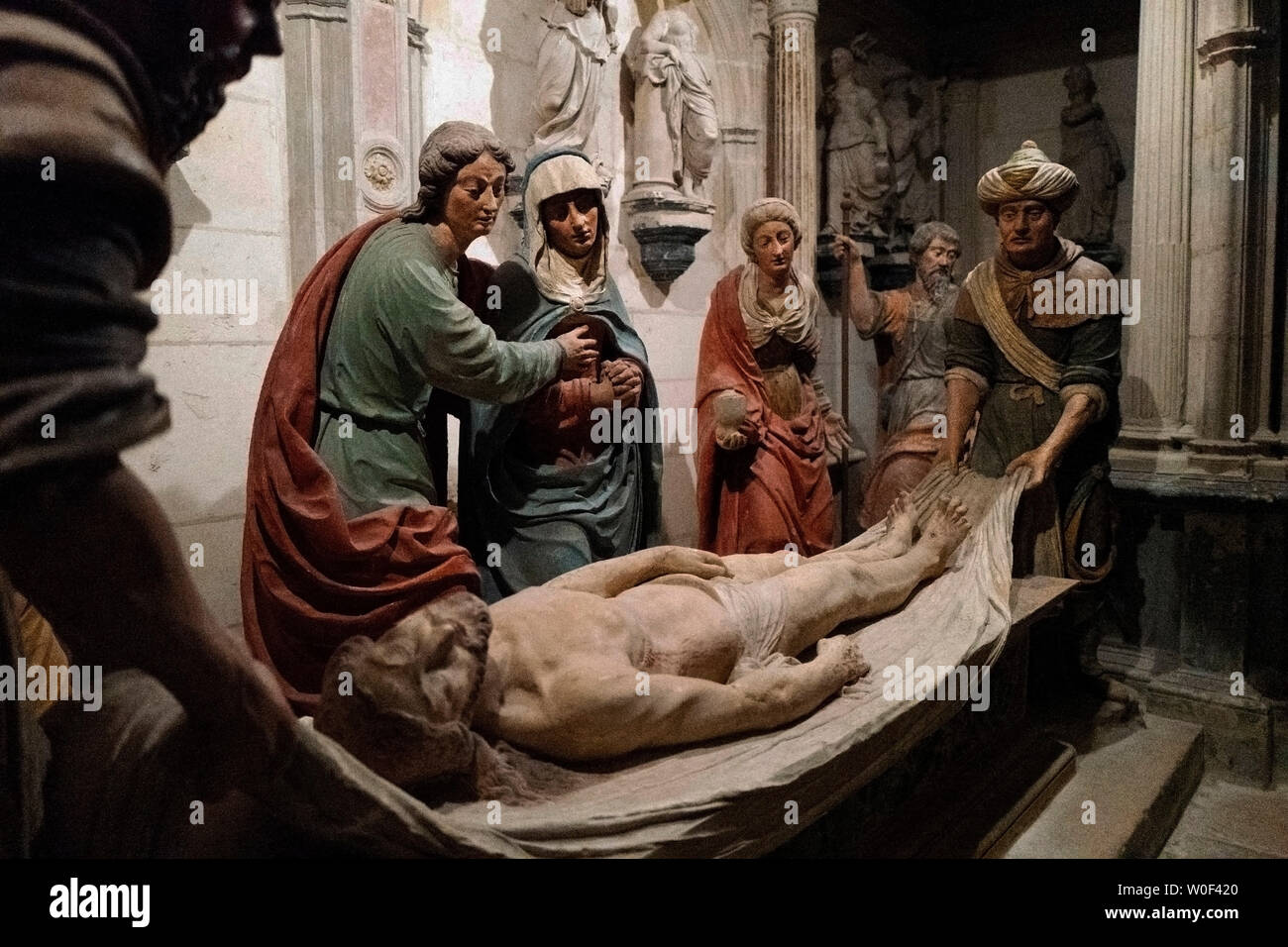 Bourges cathedral entombment hi-res stock photography and images - Alamy