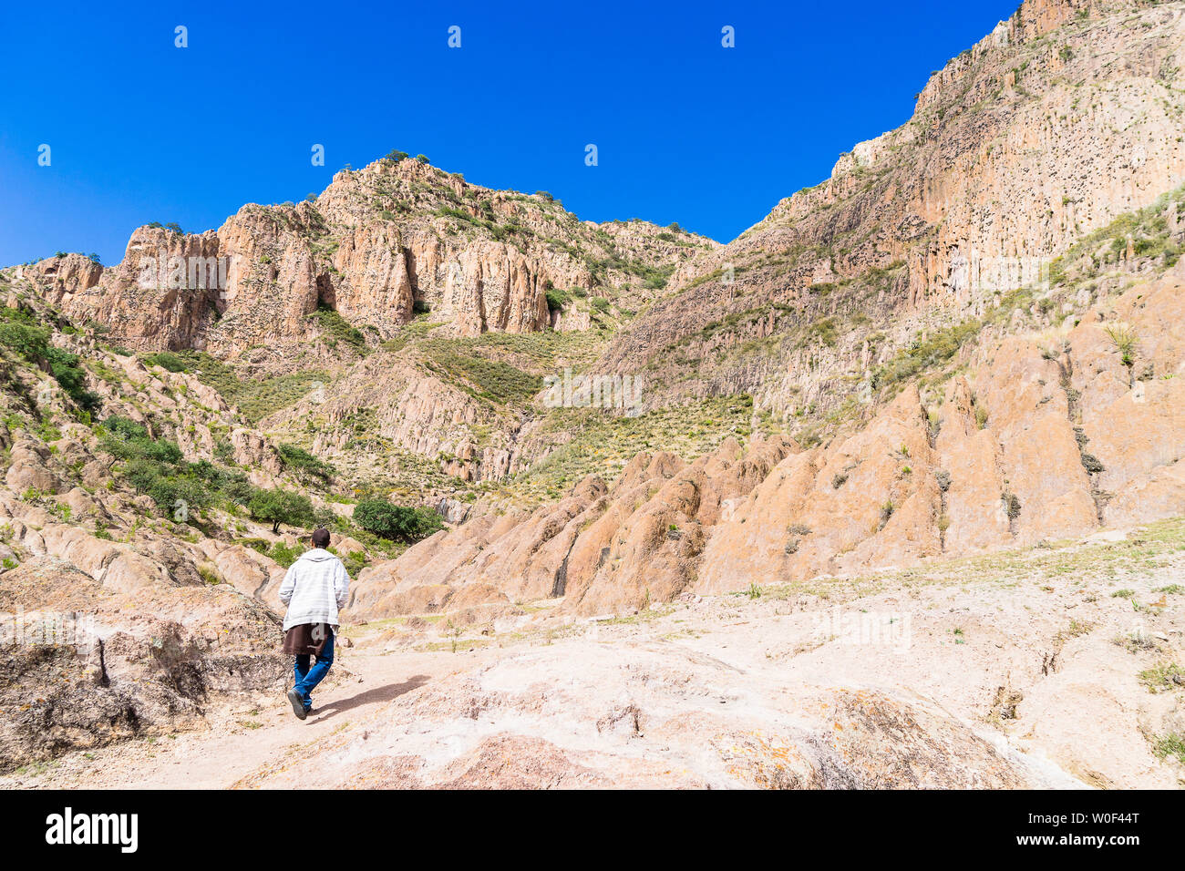 Trekker in the sierra, Rancho La Joya, Ranch John Wayne, Durango ...