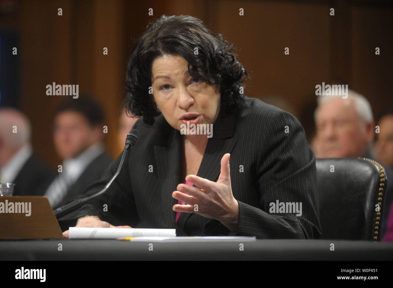Supreme Court nominee Sonia Sotomayor appears before the Senate ...