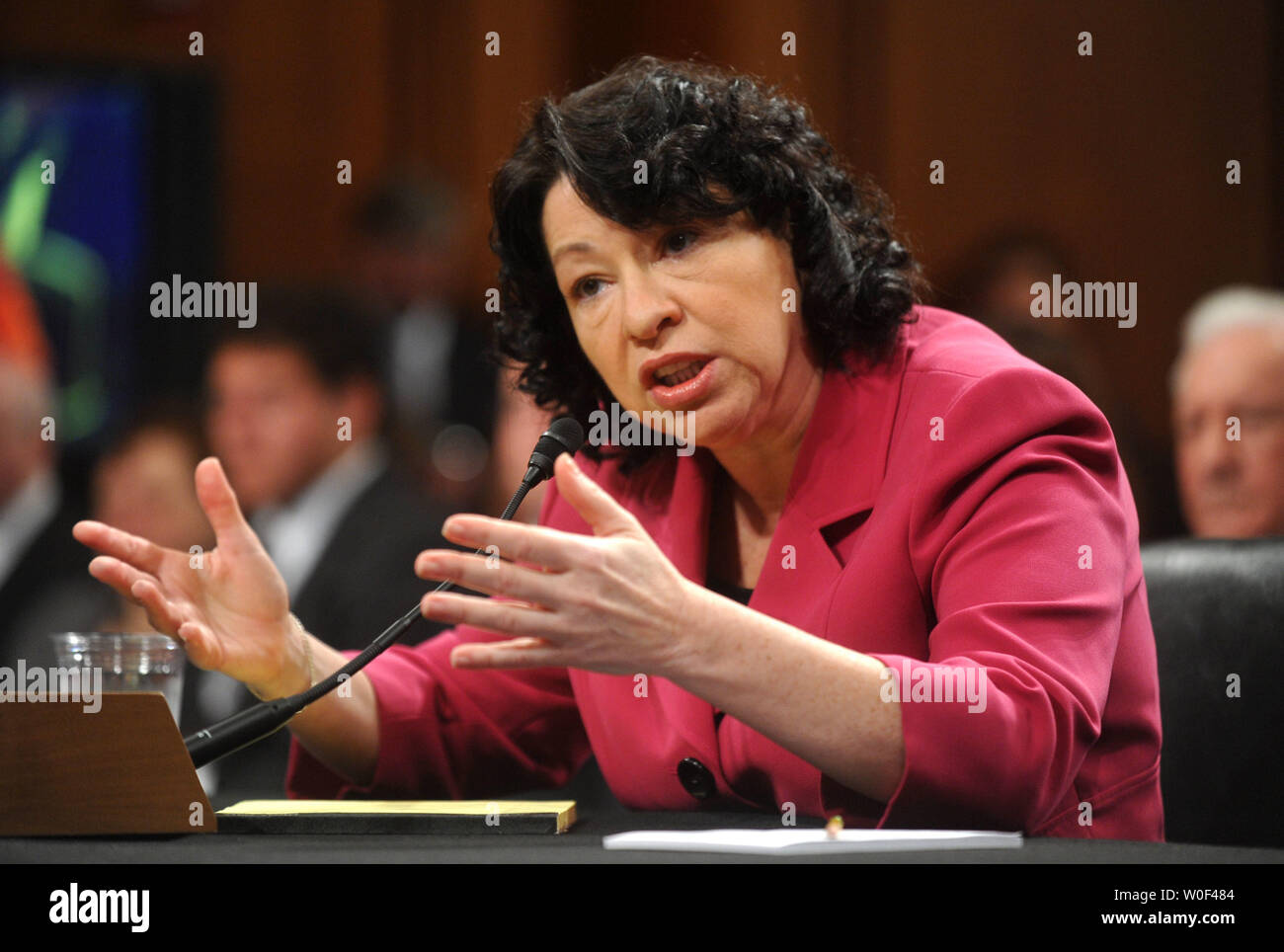 Supreme Court nominee Sonia Sotomayor appears before the Senate ...