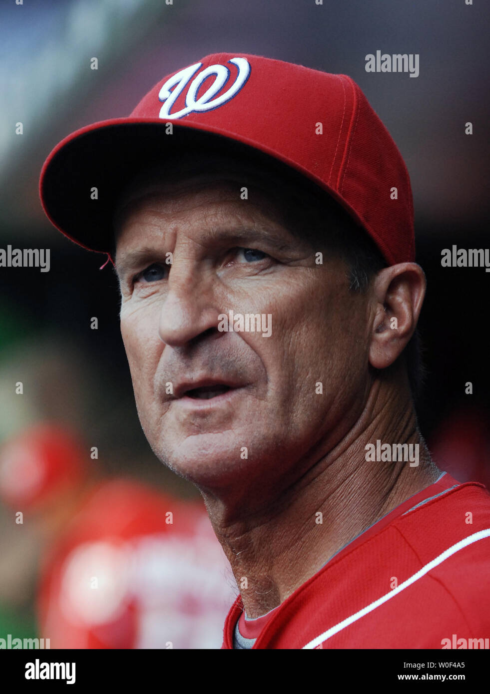 Jim Riggleman, newly appointed Manager of the Washington Nationals ...