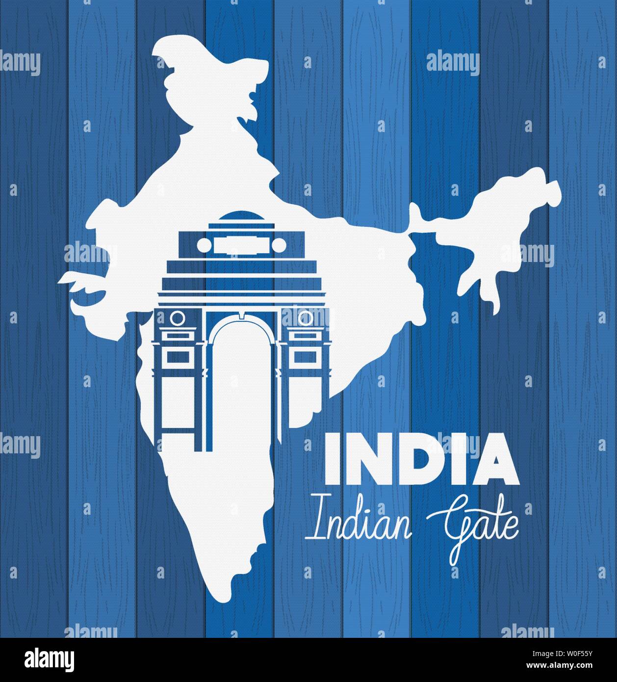 indian gate temple with map background Stock Vector Image & Art - Alamy