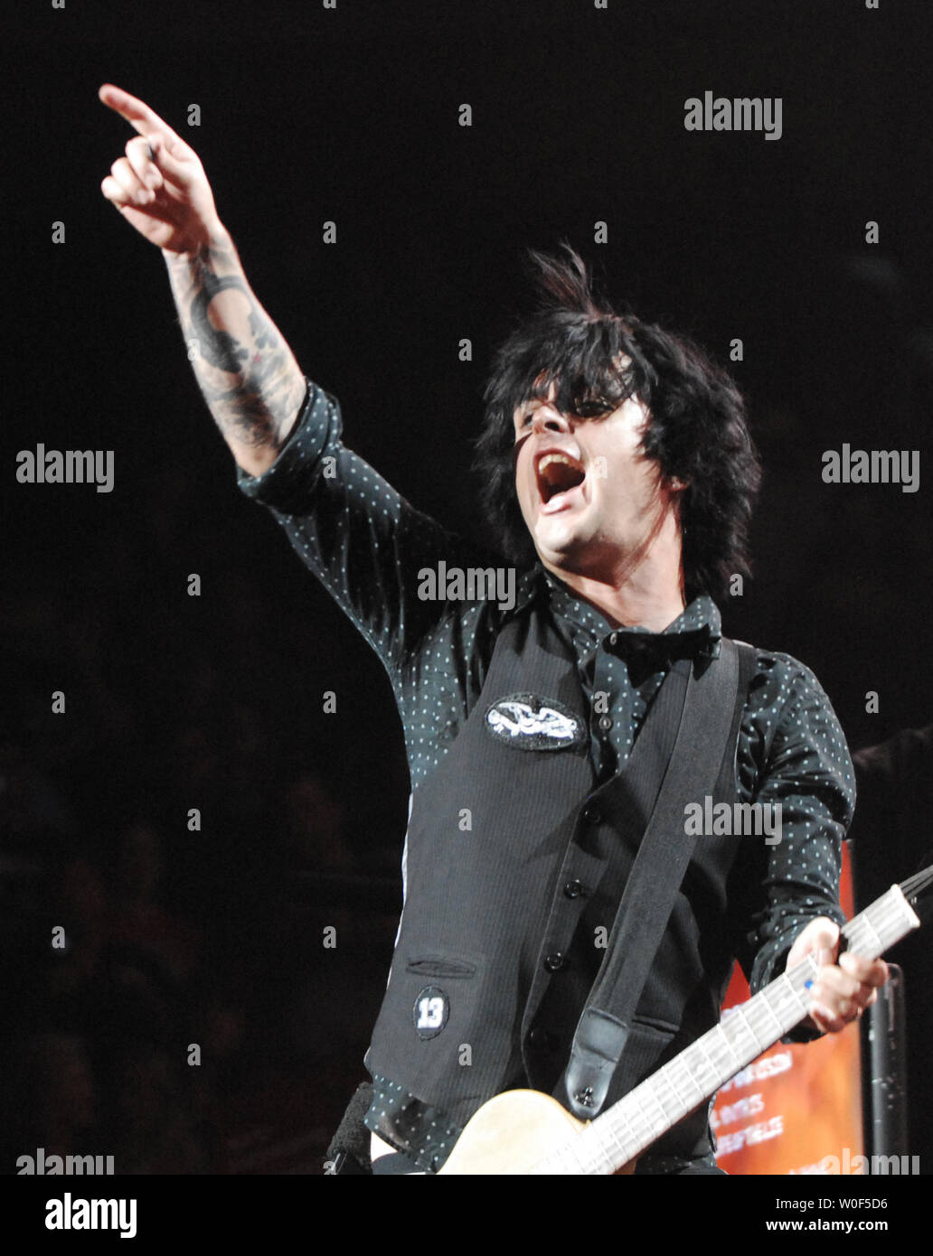 Billie Joe Armstrong, of the band Green Day, performs live at the ...