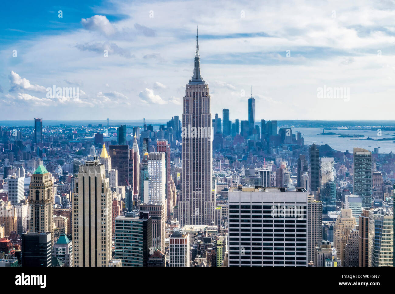 USA, New York, Manhattan Midtown, view from the top of the Rockefeller ...