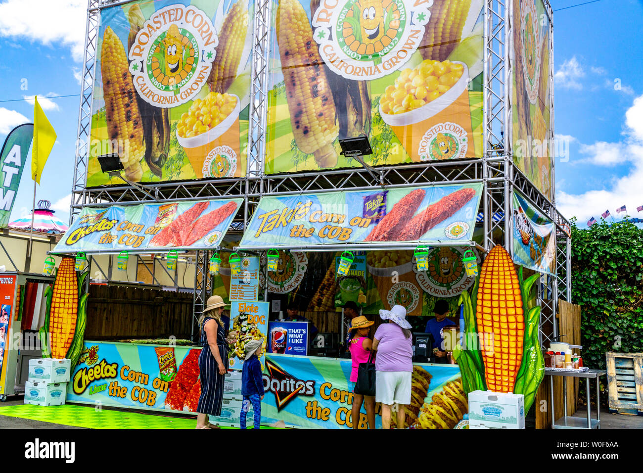 Food Stand at the Alameda County Fair in Pleasanton California Stock ...