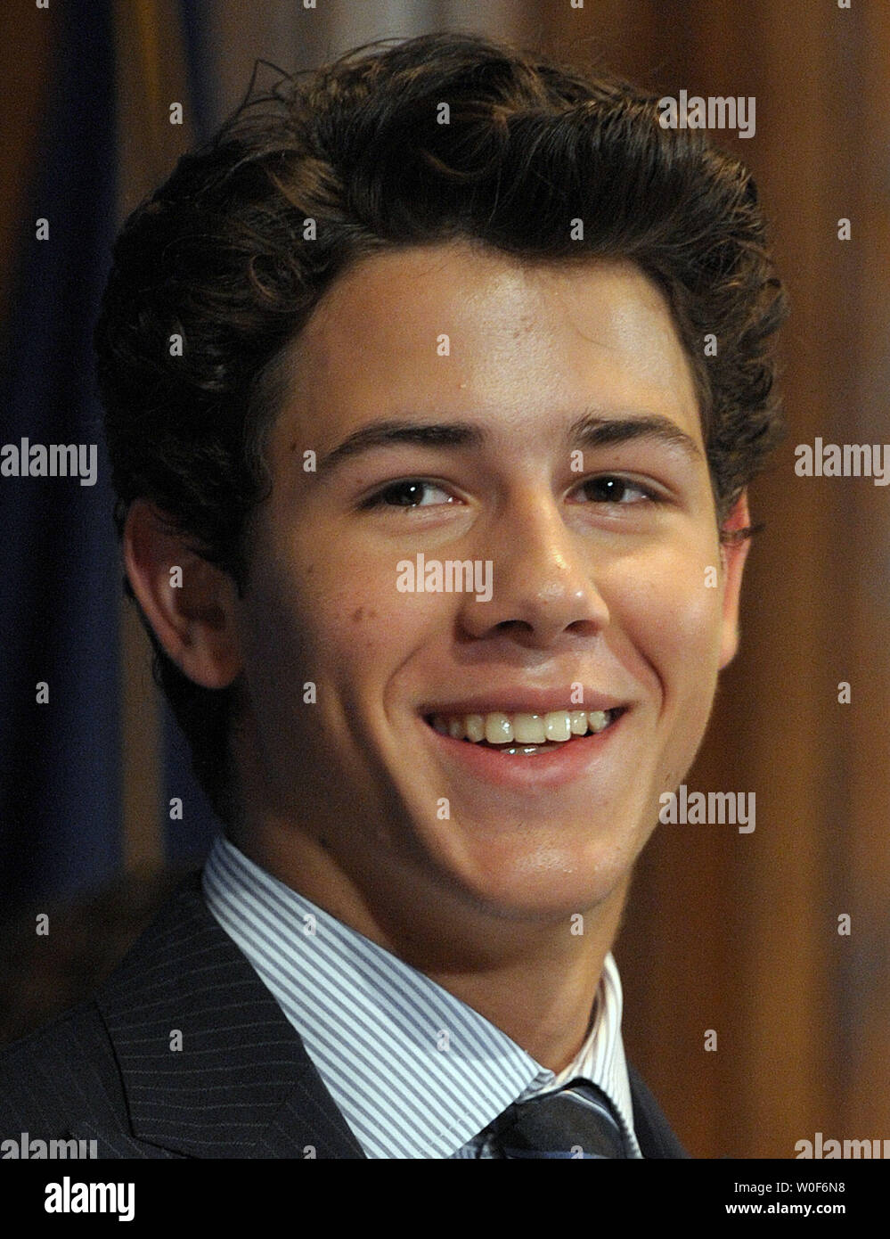 Nick Jonas, singer, songwriter and member of the Jonas Brothers band ...