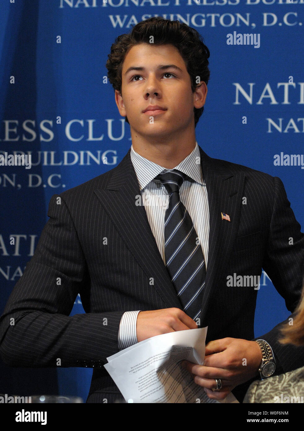 Nick Jonas, singer, songwriter and member of the Jonas Brothers band ...
