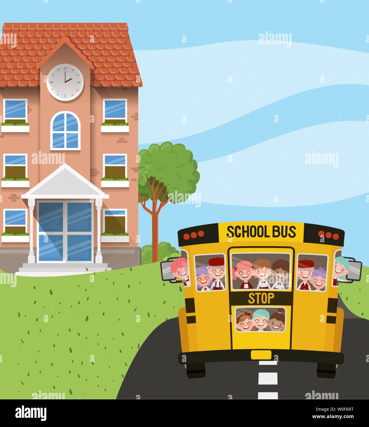 School Bus Front View Stock Photos & School Bus Front View Stock Images ...