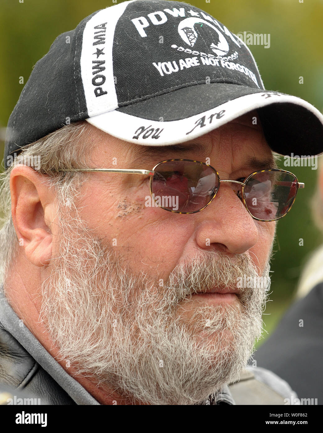 Rolling Thunder's Ted Shpak watches the Pentagon ceremony for National ...