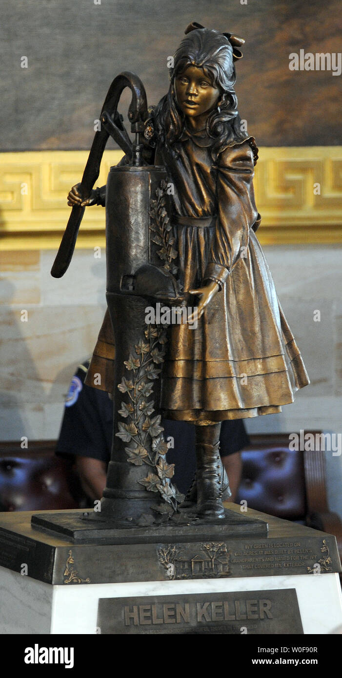 This statue of Helen Keller was unveiled in the Capitol Rotunda on ...