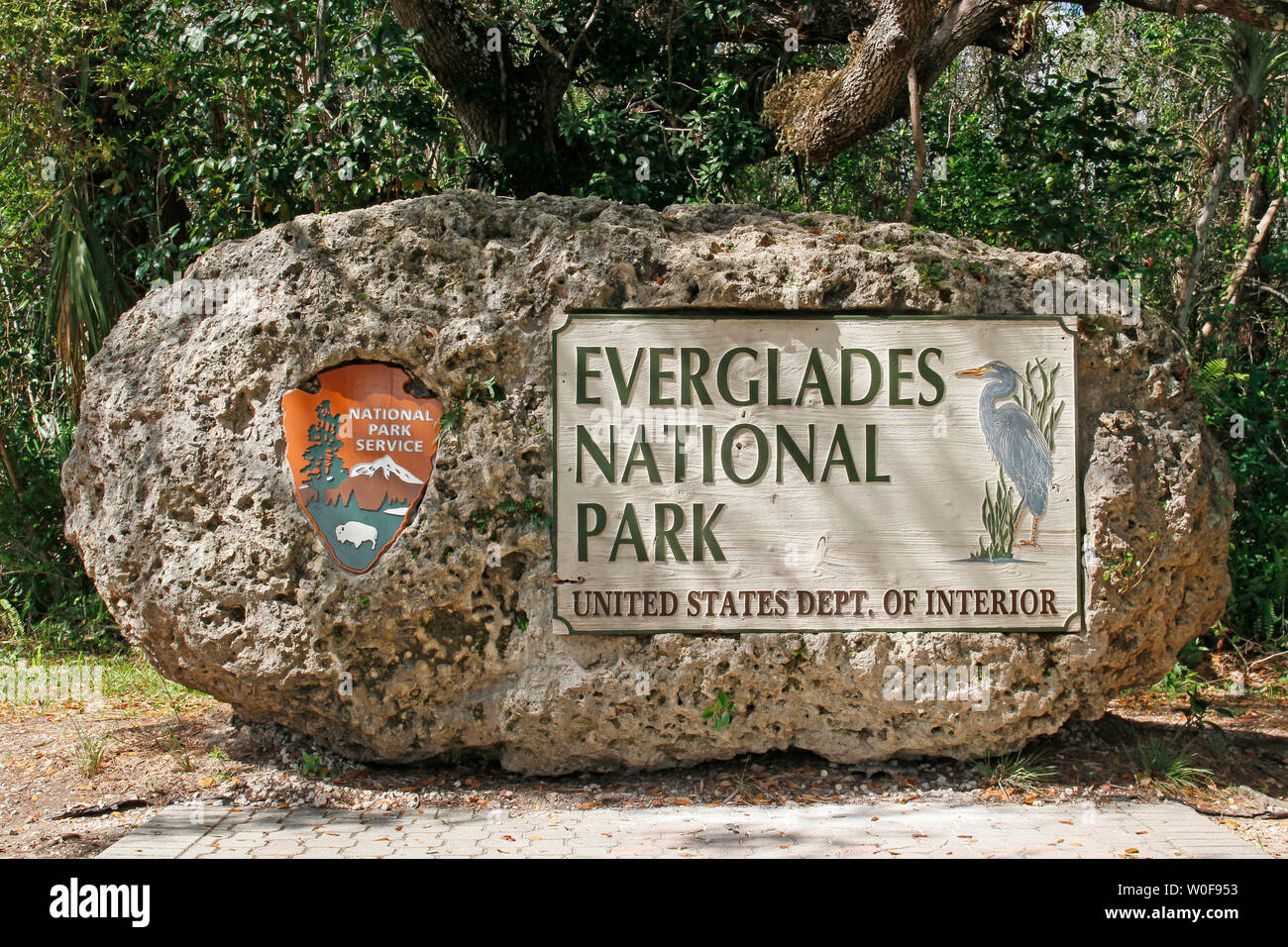 USA. Florida. Everglades National Park. Main entrance Stock Photo - Alamy