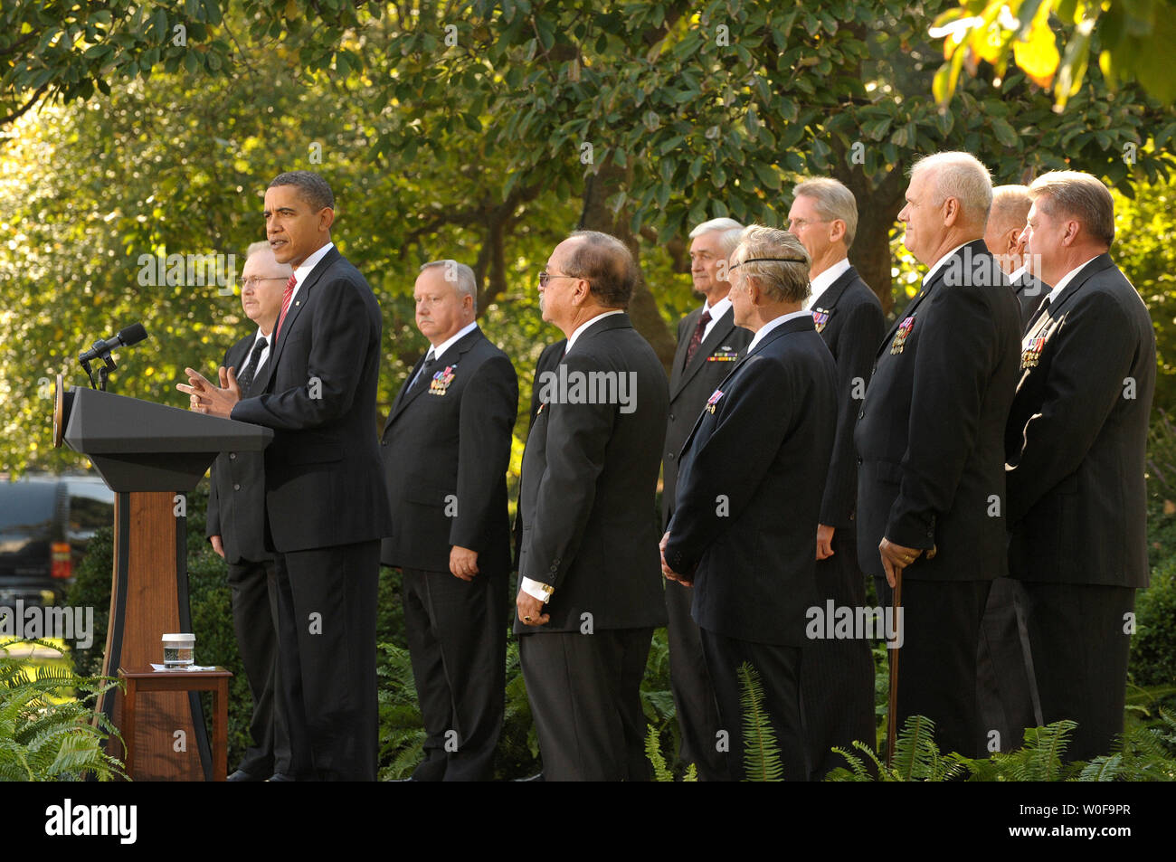 U.S. President Barack Obama speaks during a ceremony to recognize Troop ...