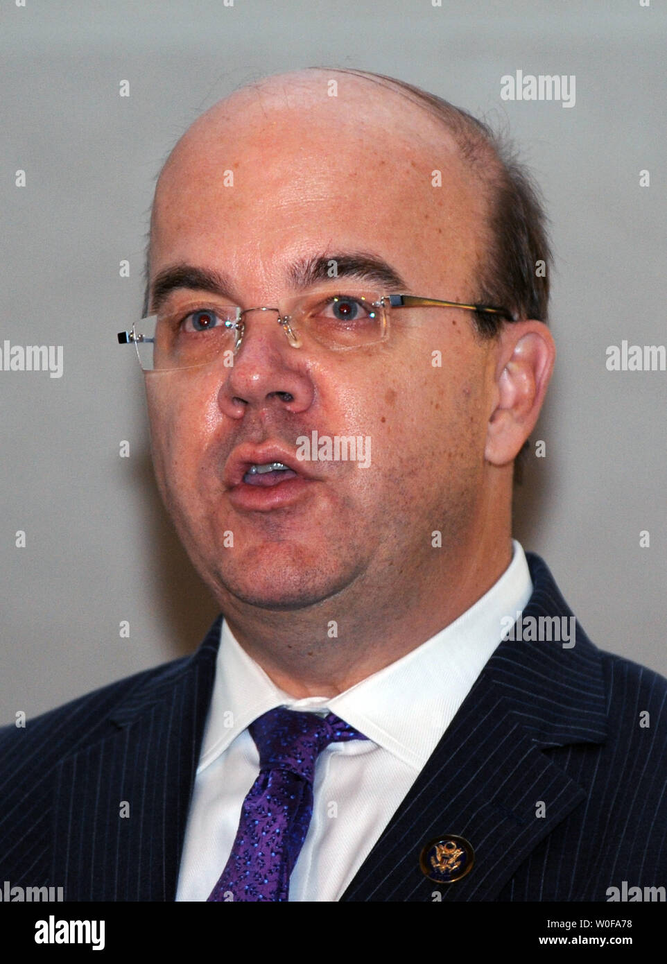 Rep. James McGovern (D-MA) speaks before Victoria Kennedy, wife of the ...
