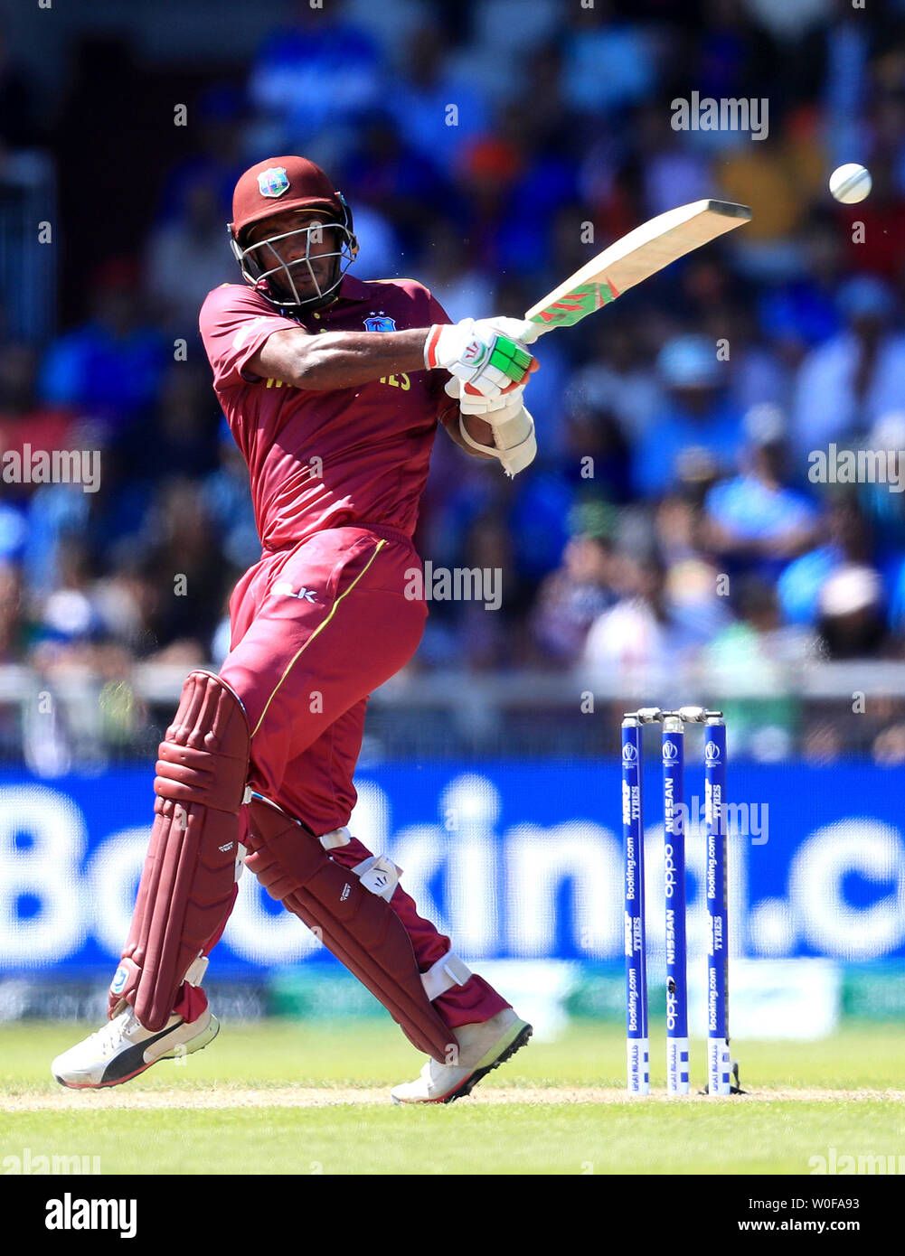 West Indies' Sunil Ambris in batting action during the ICC Cricket ...