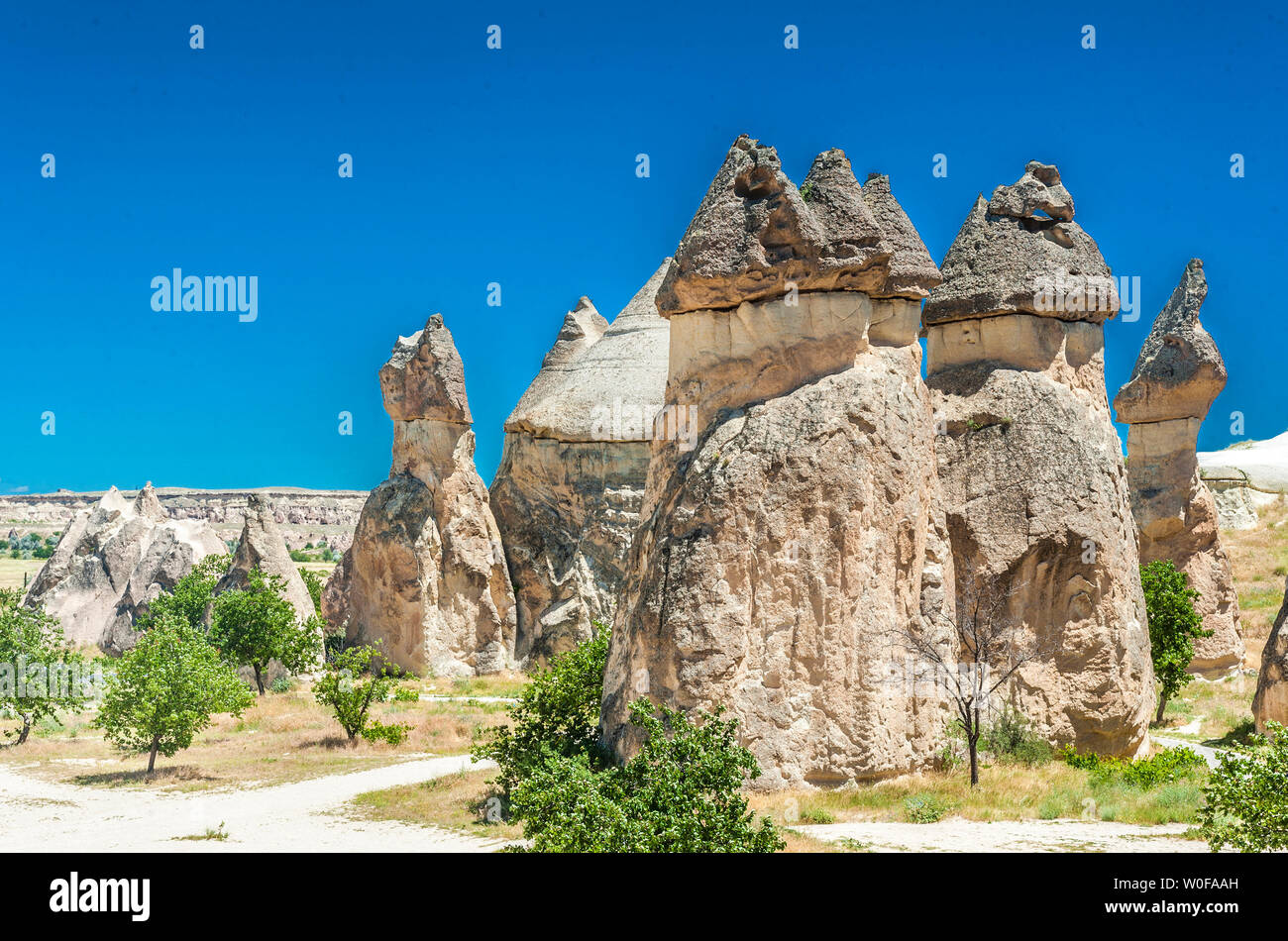 Turkey, Goreme National park and the rock sites of Cappadocia, hoodoos ...