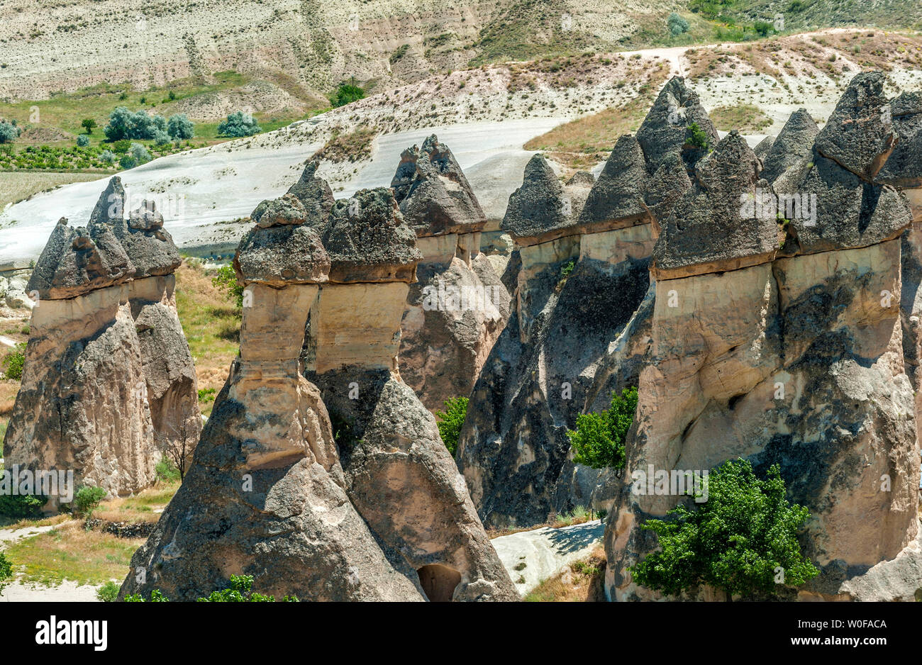 Turkey, Goreme National park and the rock sites of Cappadocia, hoodoos ...