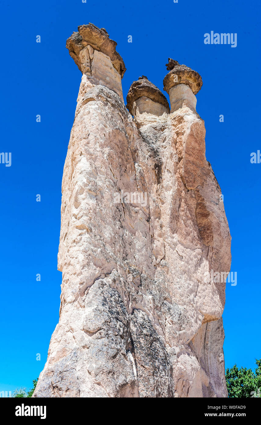 Turkey, Goreme National park and the rock sites of Cappadocia, hoodoos ...