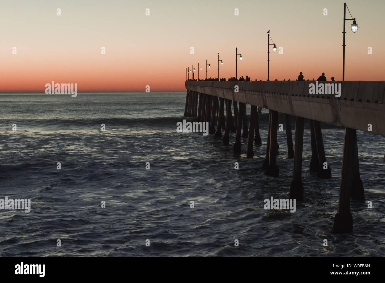 Pacifica pier sunset hi-res stock photography and images - Alamy