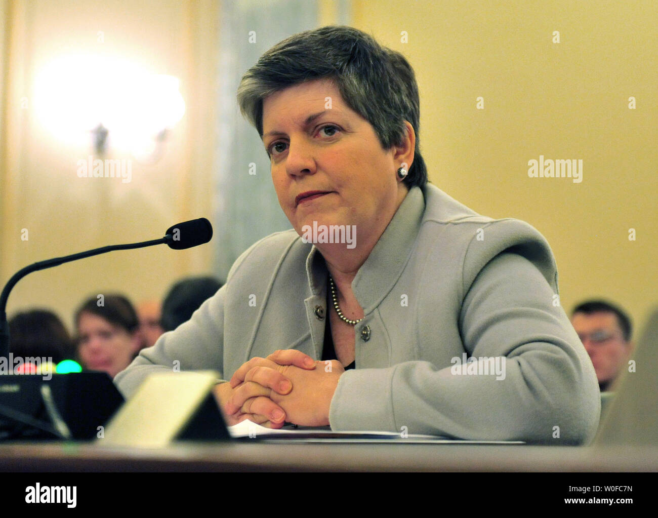 Homeland Security Secretary Janet Napolitano testifies before a Senate ...