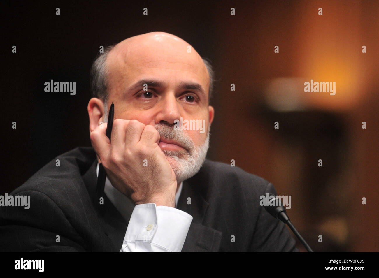Federal Reserve Chairman Ben Bernanke testifies during his confirmation ...