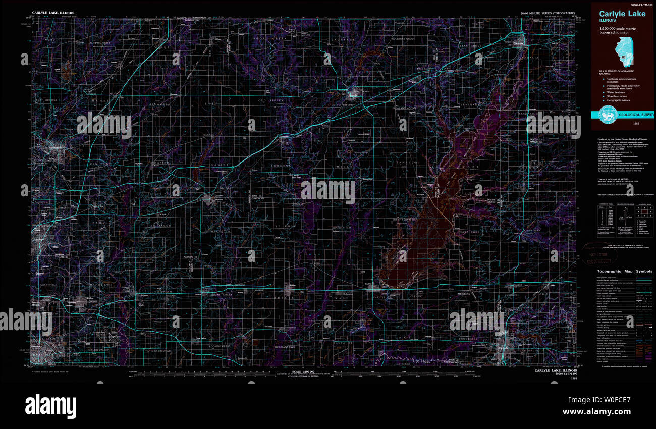 Carlyle map hi-res stock photography and images - Alamy