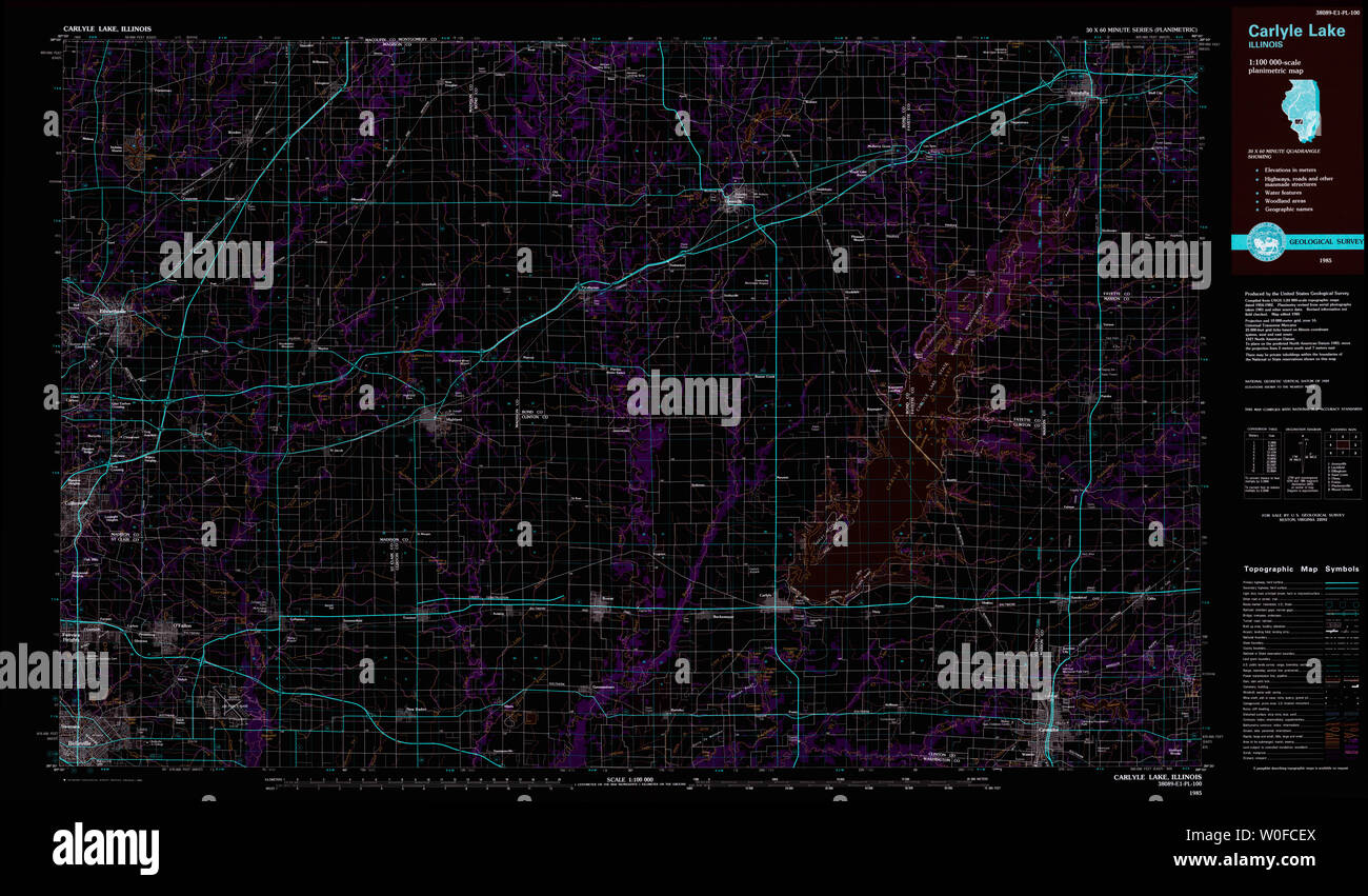 Map of carlyle hi-res stock photography and images - Alamy