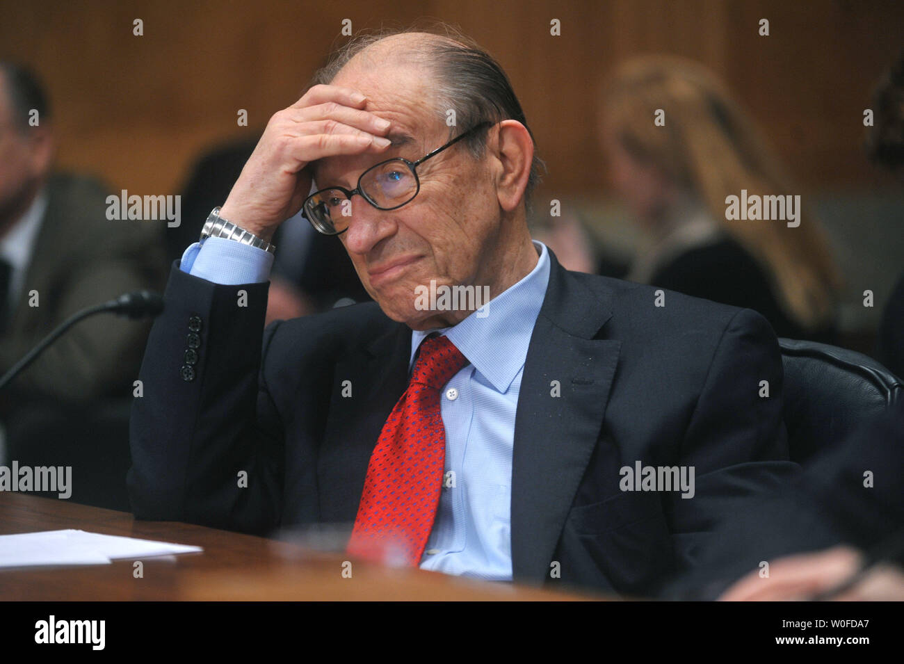 Federal Reserve Chairman Alan Greenspan High Resolution Stock ...