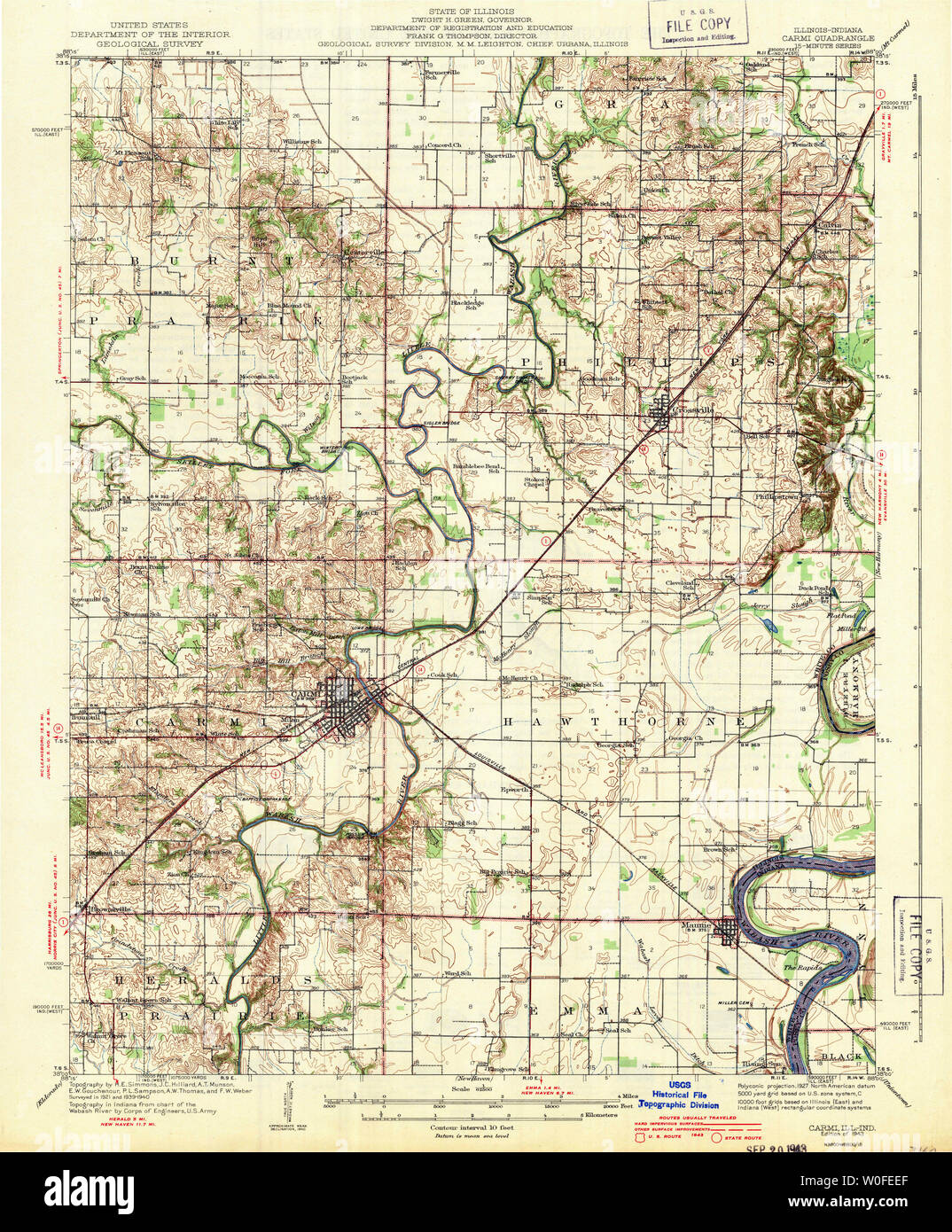 Carmi map hi-res stock photography and images - Alamy