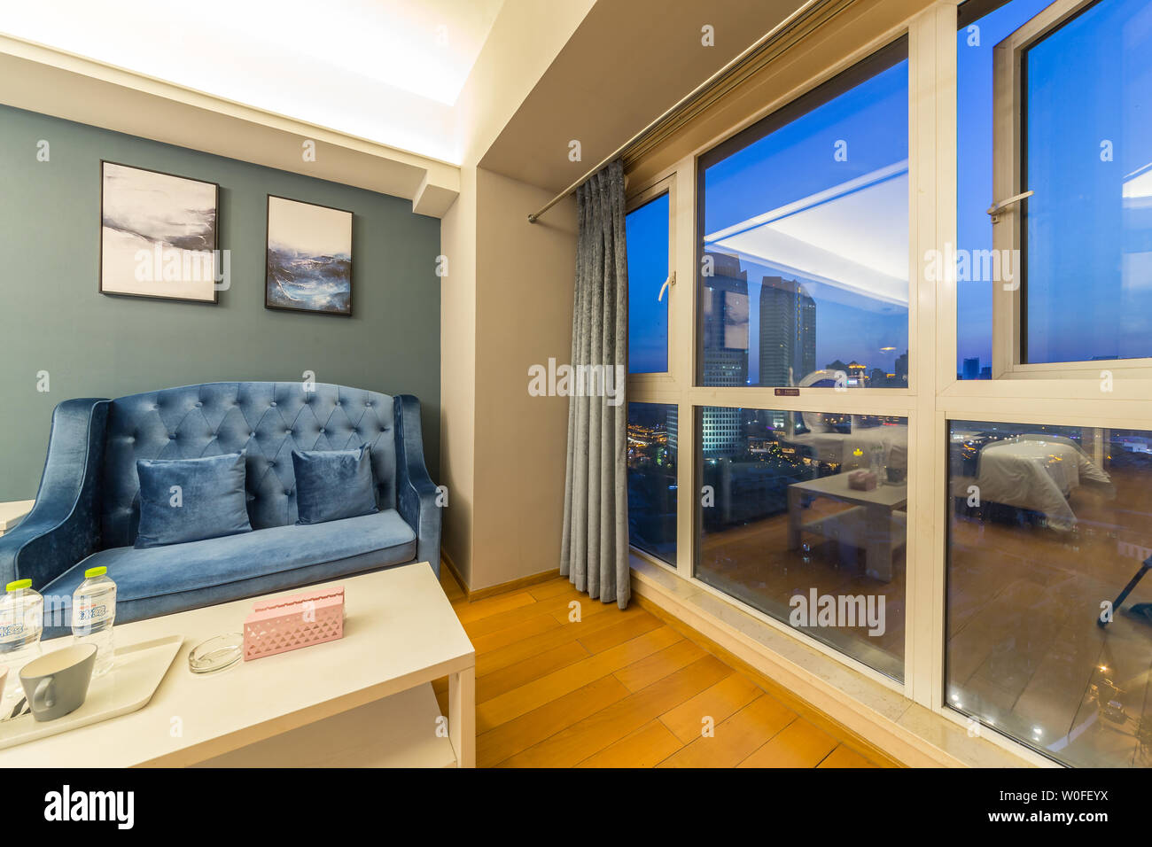 Night View of Nine Eye Bridge in Chengdu Stock Photo - Alamy