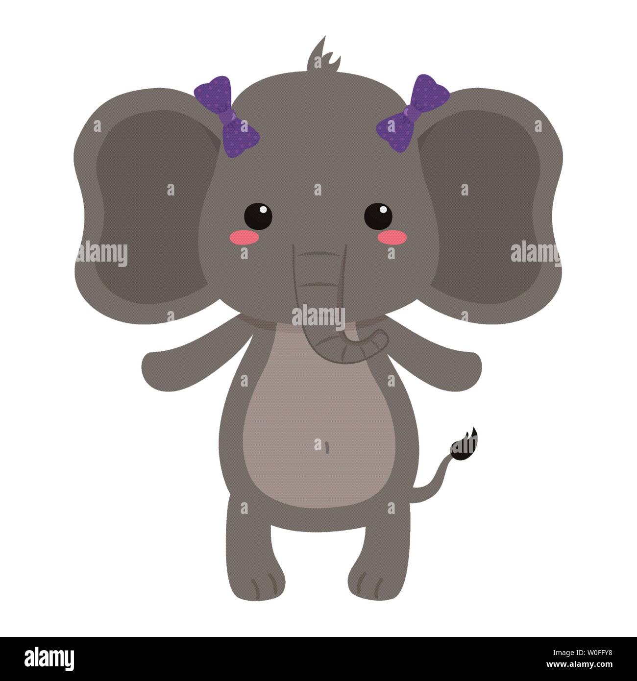 Elephant cartoon design, Animal cute zoo life nature and fauna theme ...