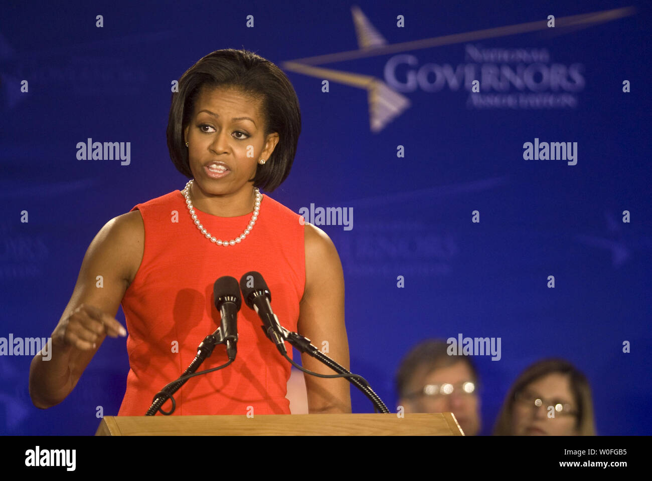 First Lady Michelle Obama speaks about her campaign to end the ...