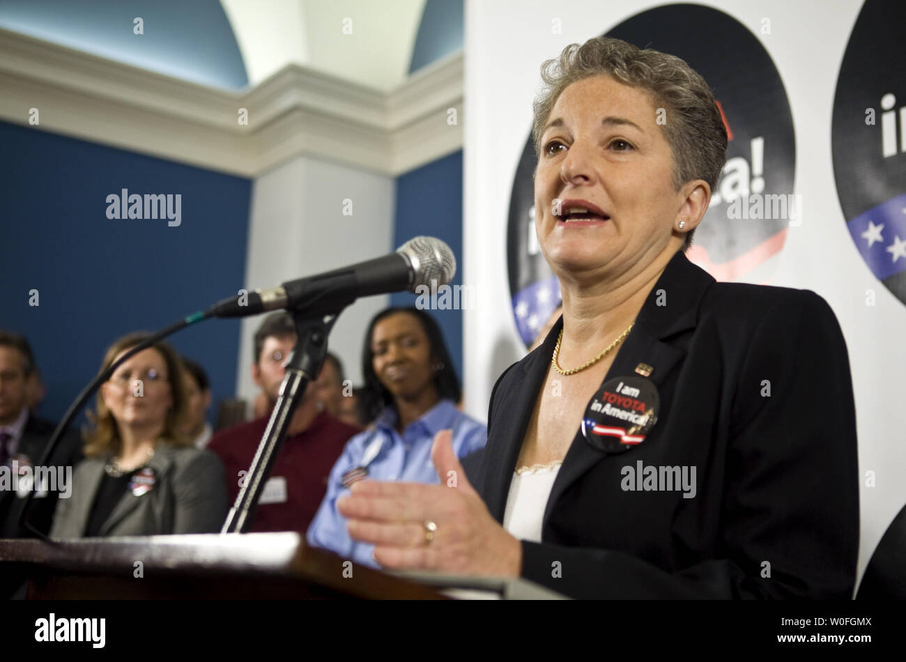 President and CEO of DCH Auto Group Susan Scarola shows his support for ...