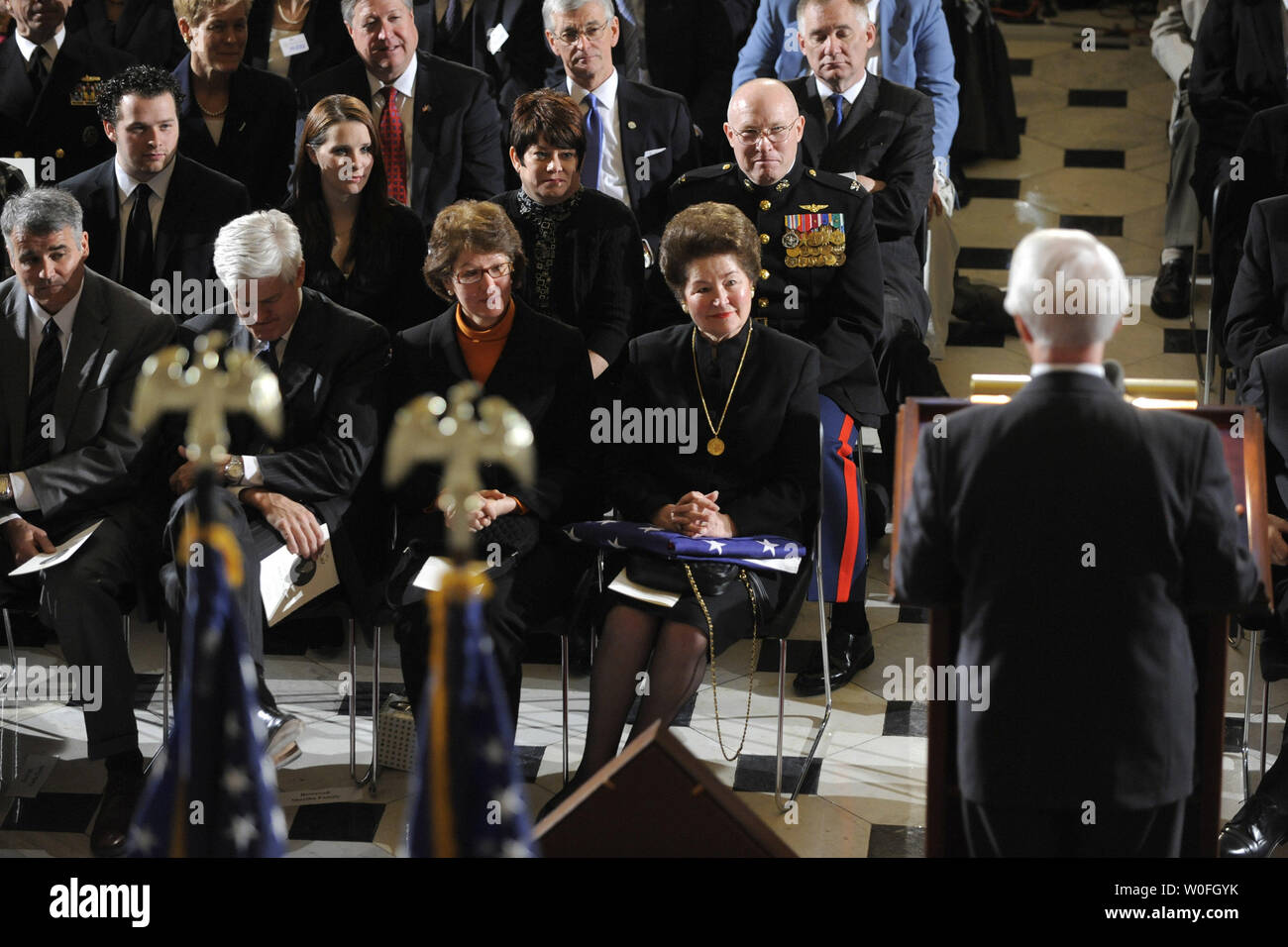 Joyce Murtha (C), the widow of the late Rep. John Murtha (D-PA), who ...