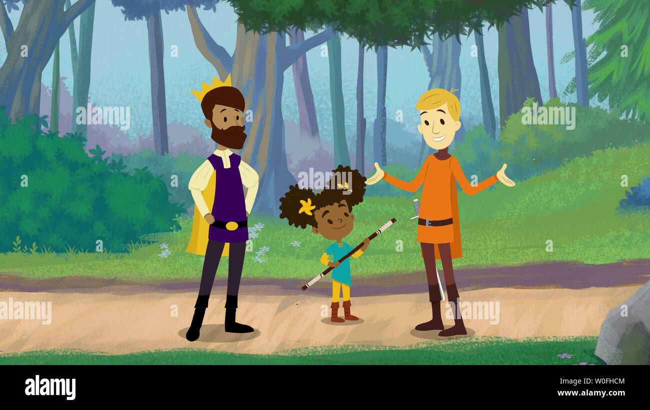 THE BRAVEST KNIGHT, from left: Prince Andrew (voice: Wilson Cruz), Nia ...