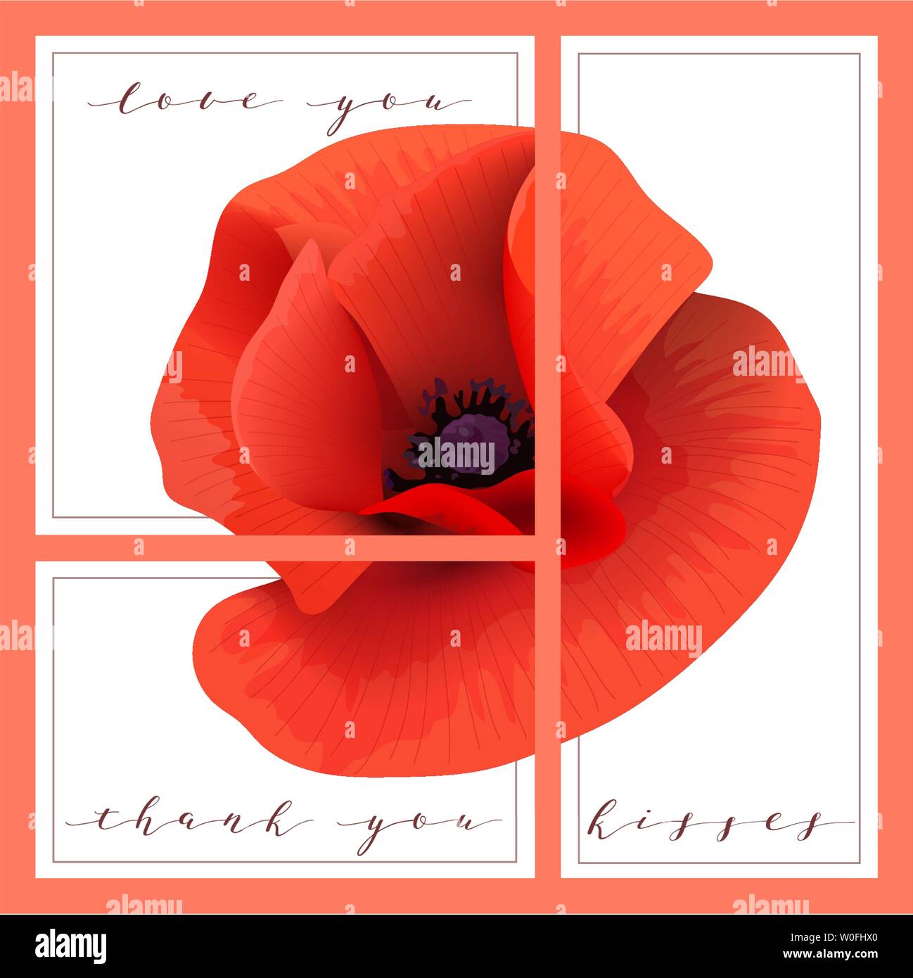 Single 1 cut flower Stock Vector Images - Alamy