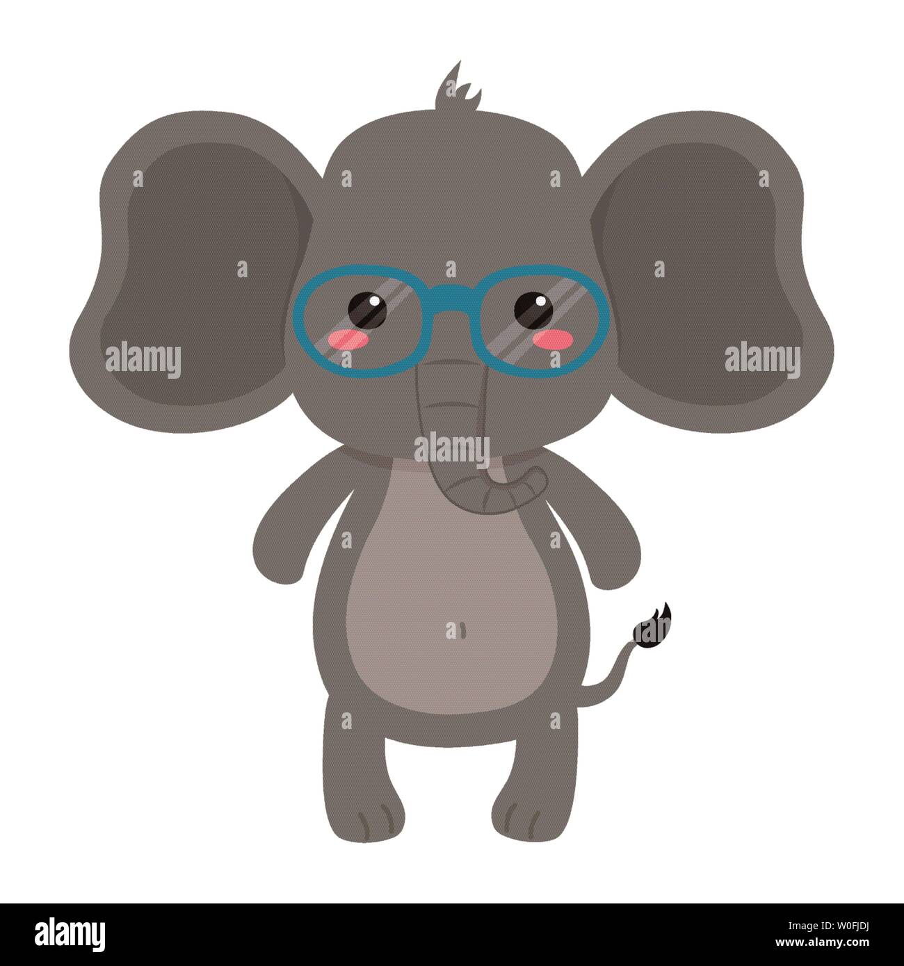 Elephant cartoon design, Animal cute zoo life nature and fauna theme ...
