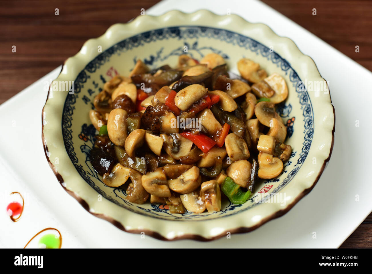 Mushroom burning sea cucumber Stock Photo - Alamy
