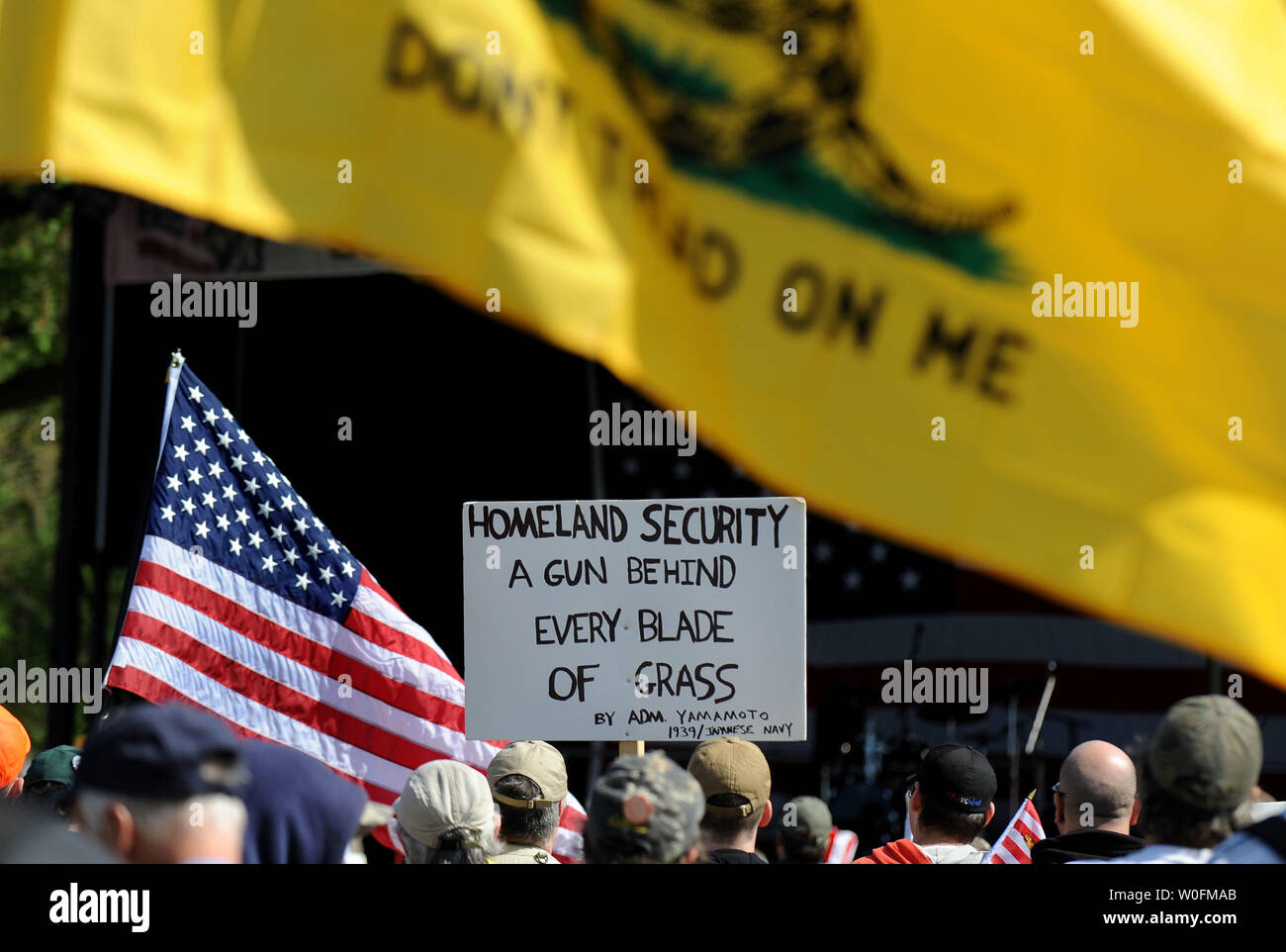 A pro-gun sign is seen at a second amendment rally on the grounds of ...